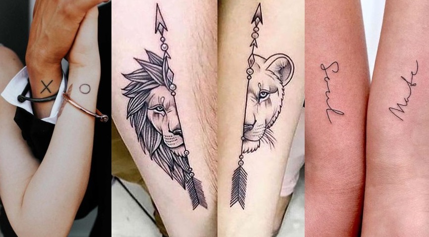25 Matching Couple Tattoo Designs That Aren’t Cheesy - Shareme.zone