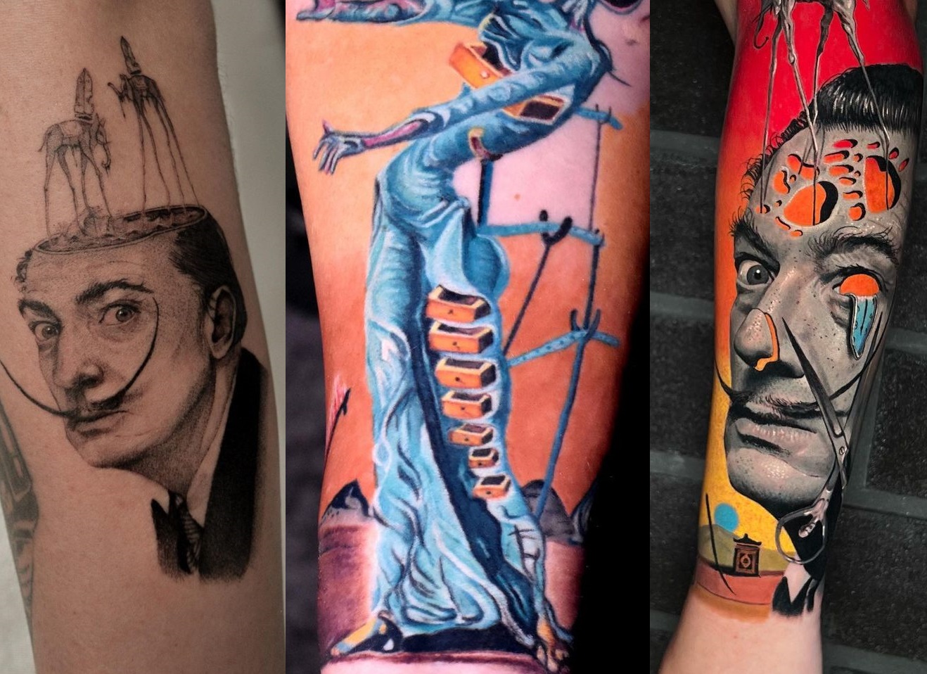 Salvador Dali Inspired Tattoo Designs - Shareme.zone